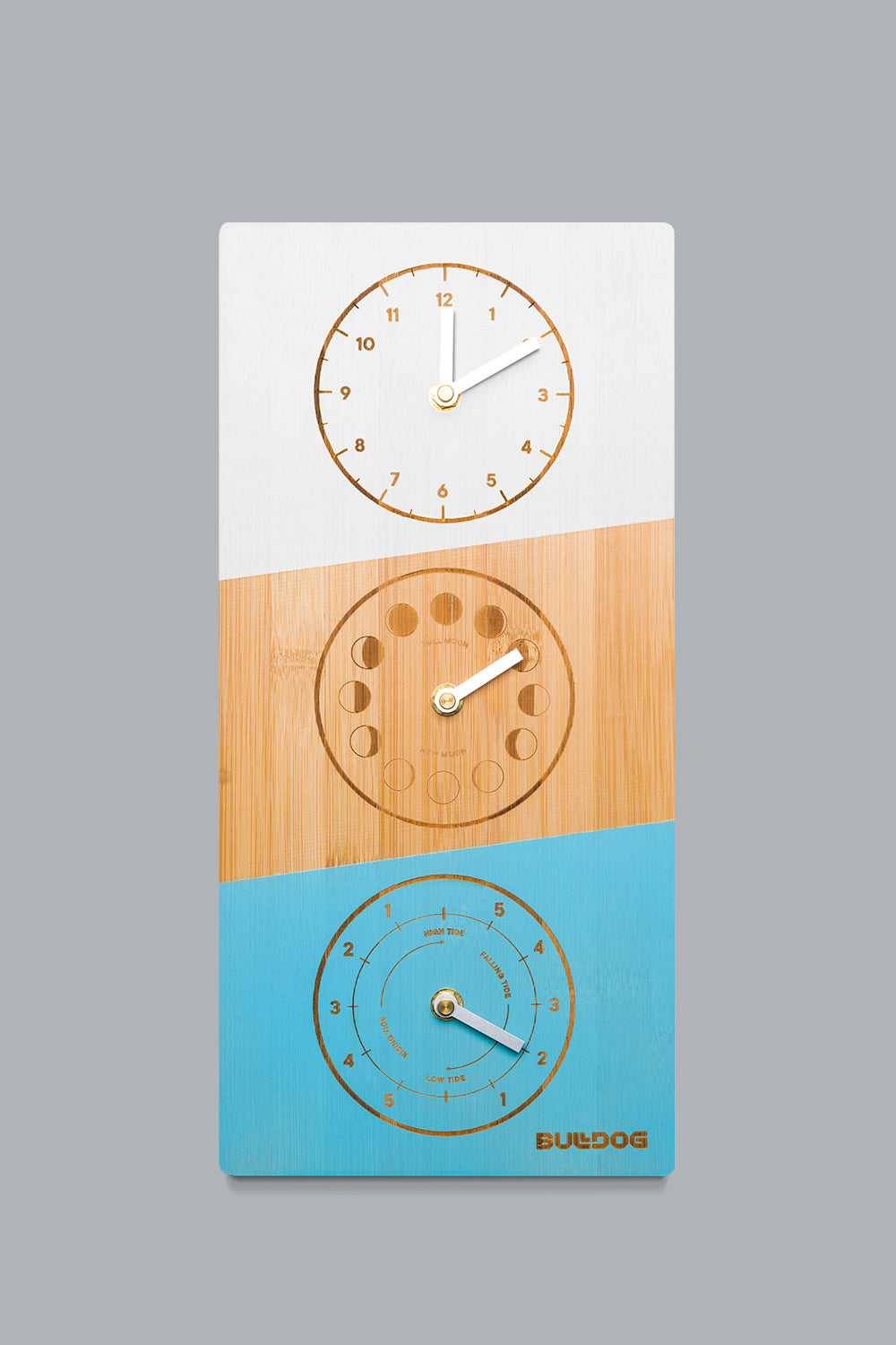 Tide Clock Triple Dial – Bulldog